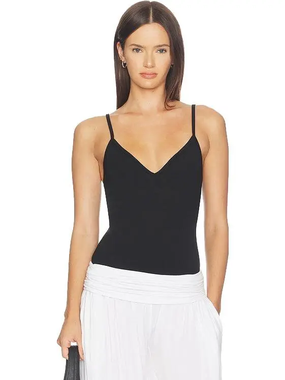 BARELOOM Deep V Cami Bodysuit - Black