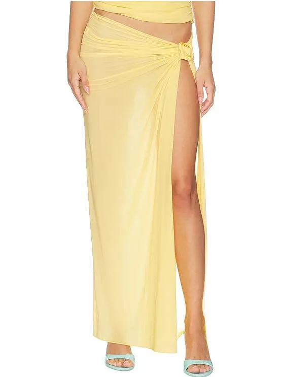 MAYGEL CORONEL Draped Maxi Skirt - Ambar