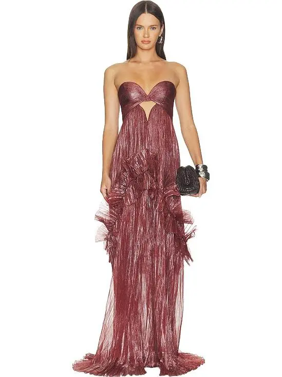 MARIA LUCIA HOHAN Yumi Gown - Truffle