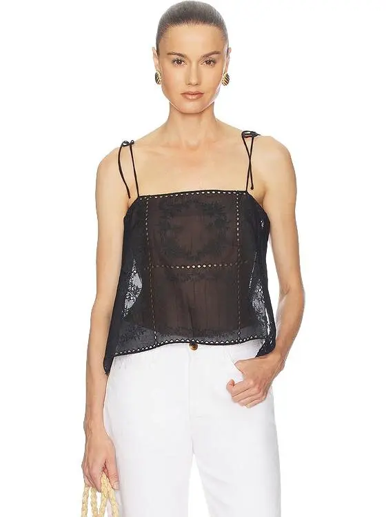 HELSA Handkerchief Camisole - Black