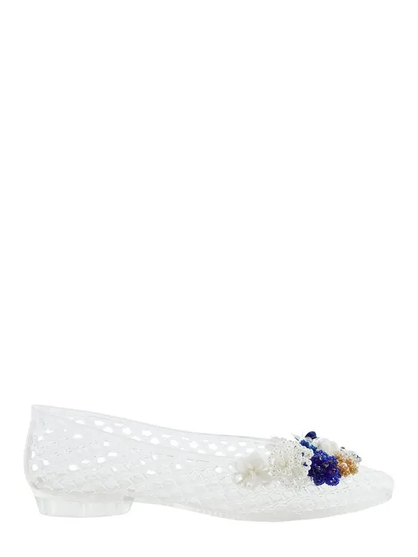 HEAVENLY JELLY Posy Embellished Jelly Shoes - Clear
