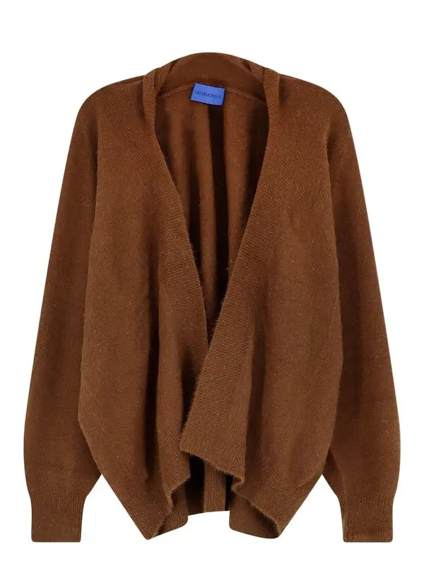 MES DEMOISELLES Flutter Wool Blend Cardigan - Brown