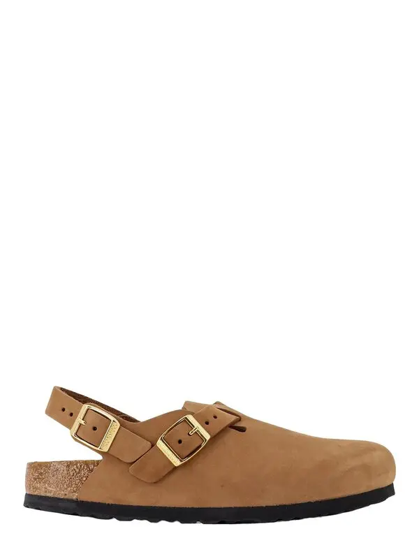 BIRKENSTOCK Tokio Suede Clogs - Brown