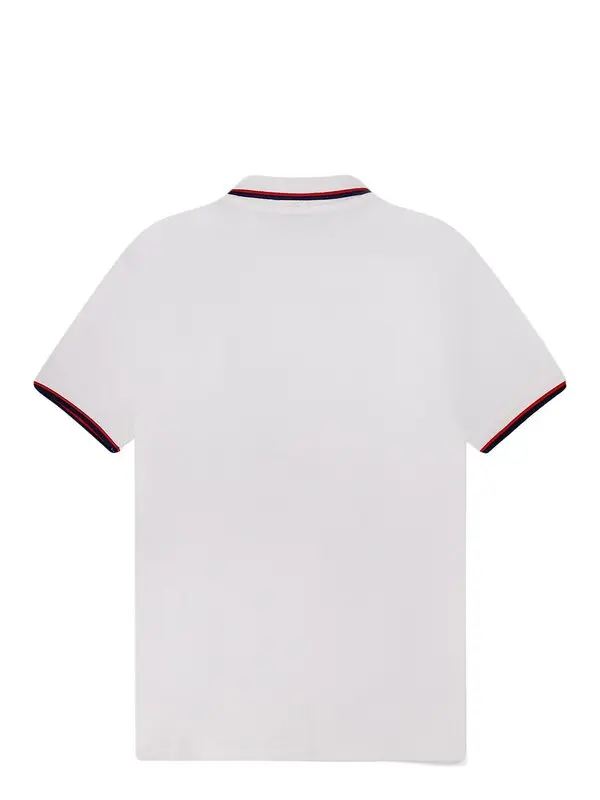 Polo Ralph Lauren Cotton Polo Shirt With Contrasting Profile - White