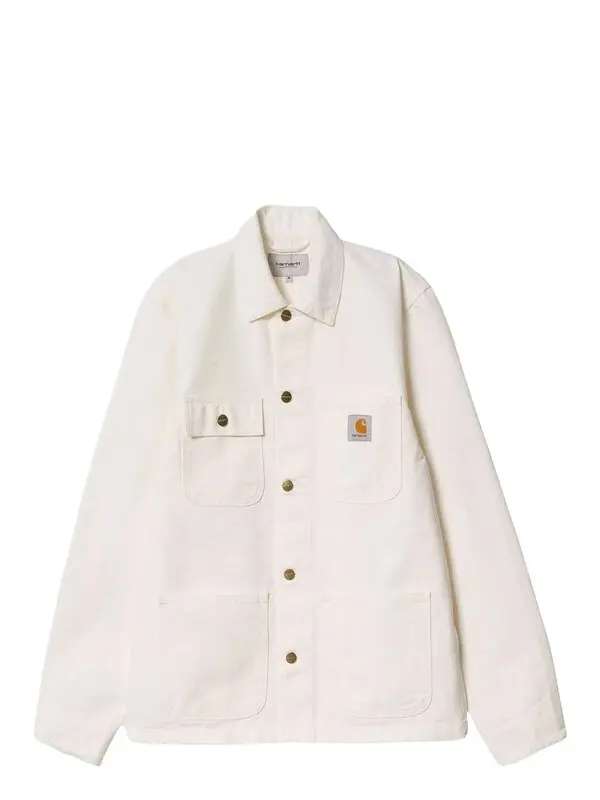 Carhartt Work In Progress Michigan Cotton Denim Jacket - White