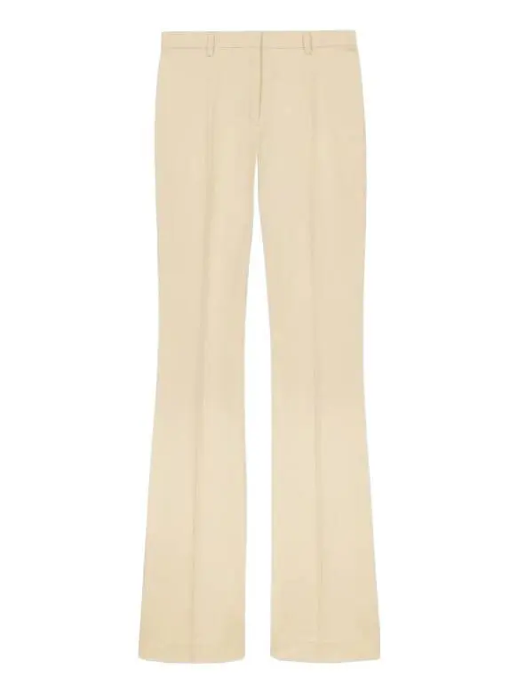 Kenzo Flared Cotton Trousers - Cream