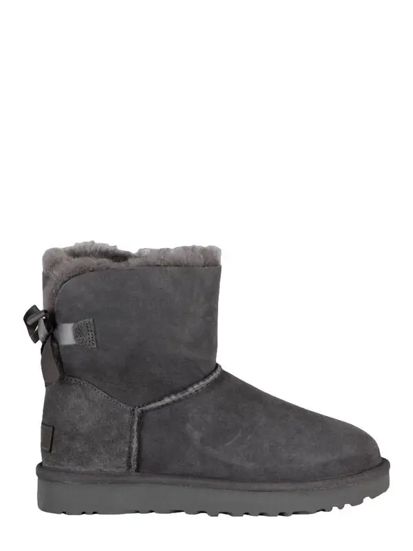 UGG Mini Bayley Bow Boots - Gray