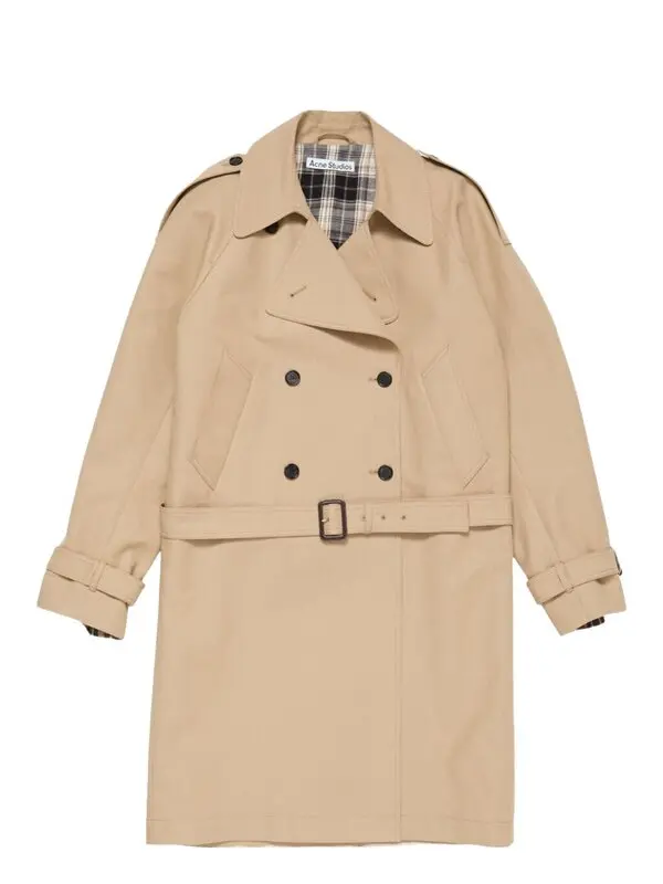 Acne Studios Double-breasted Belted Trench Coat - Nude