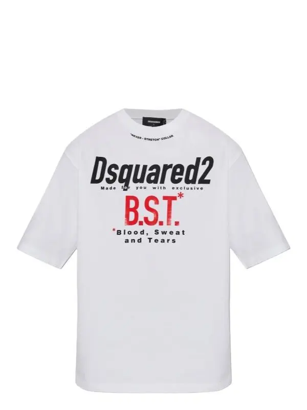 Dsquared2 Logo Printed Crewneck T-shirt - White