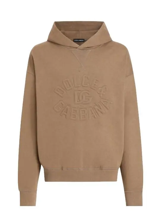 Dolce & Gabbana Oversize Logo Hoodie - Brown