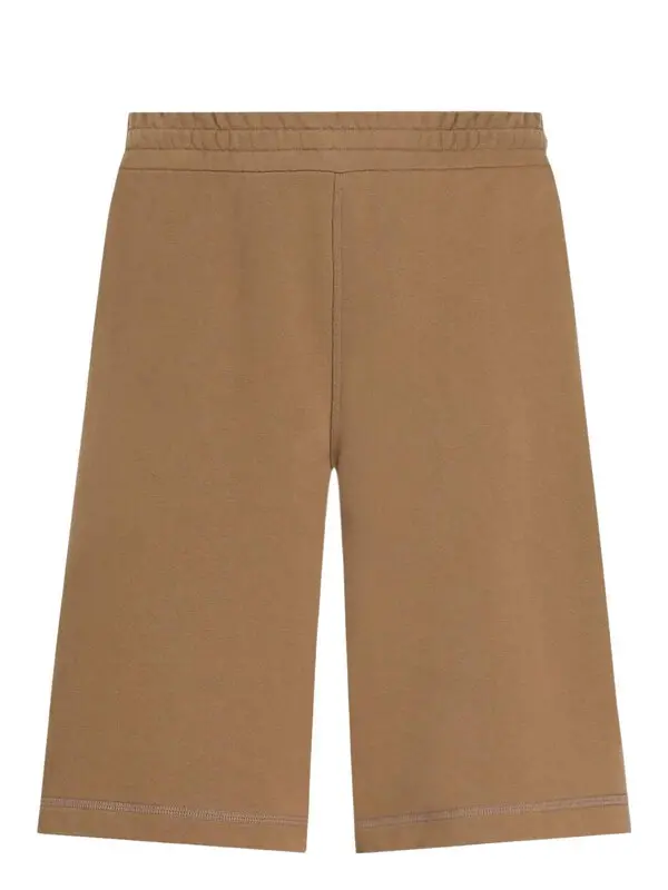 Dolce & Gabbana Logo Embossed Jogging Shorts - Brown