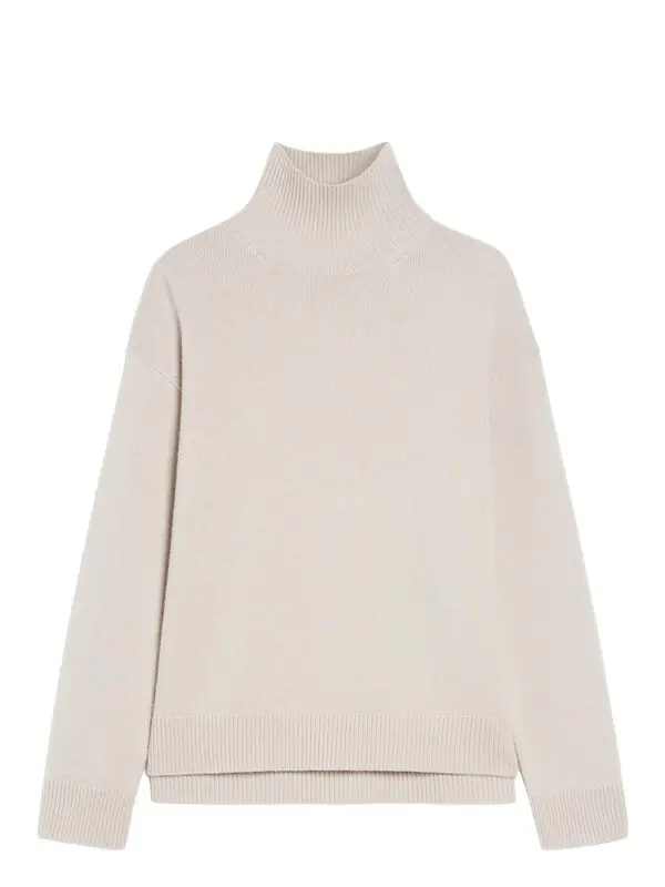 Max Mara Marta Roll Neck Long-sleeved Jumper - Beige