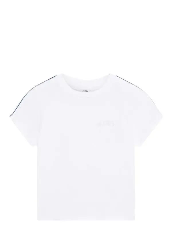 Casablanca Shoulder Tape T-shirt - White