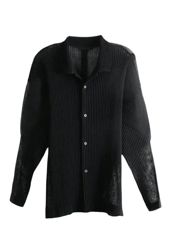 Issey Miyake Pleated Shirt - Black