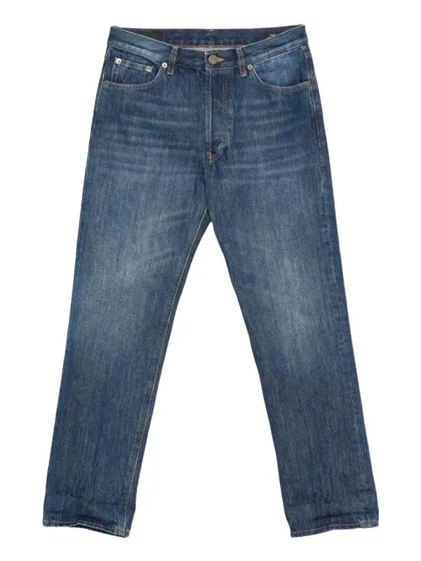 DONDUP Faded-effect Turn-up Jeans - Blu