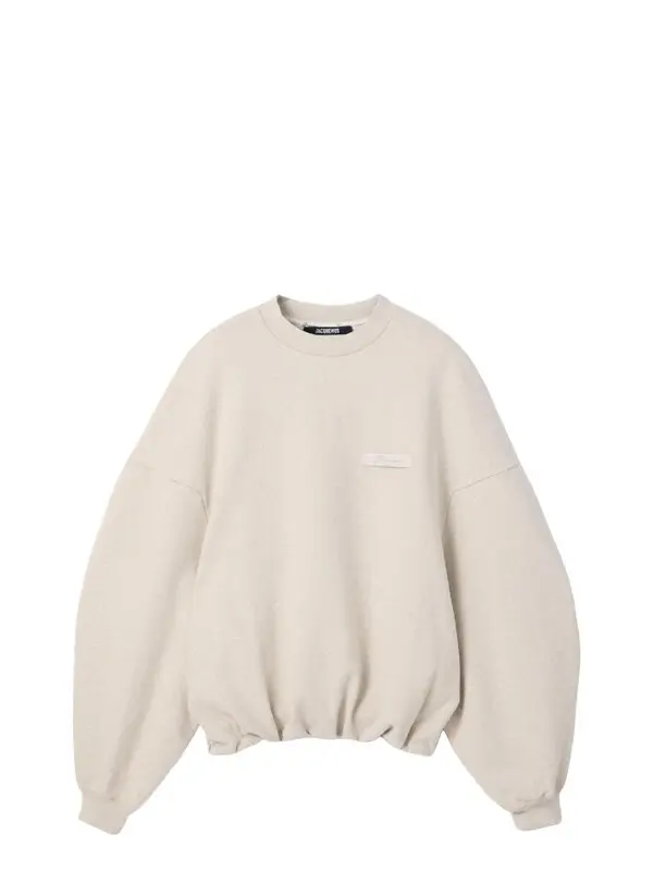 Jacquemus Crewneck Long Sleeve Sweatshirt - Light Beige