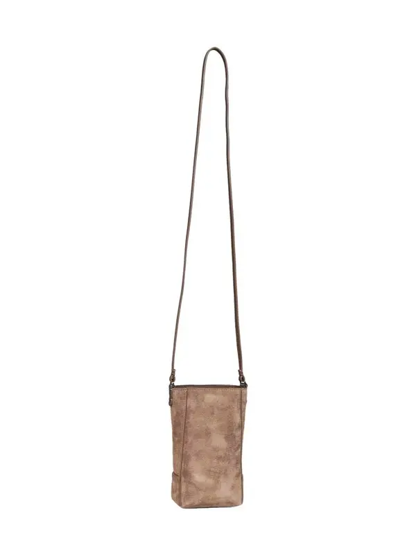 Brunello Cucinelli Logo Shoulder Bag - Brown