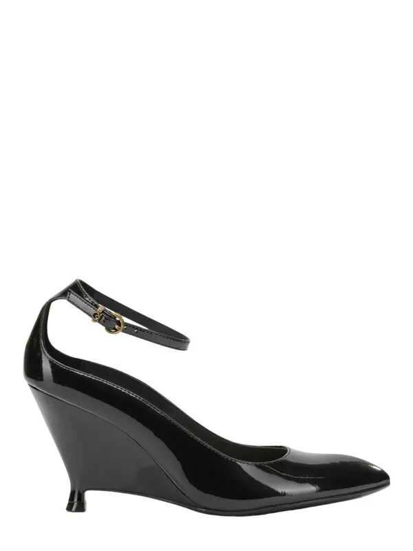 Pinko Round-toe High Heels With Adjustable Buckle - Black
