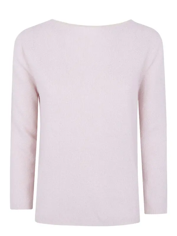 Fabiana Filippi Fine-knit Three-quarter Sleeve Sweater - Pink