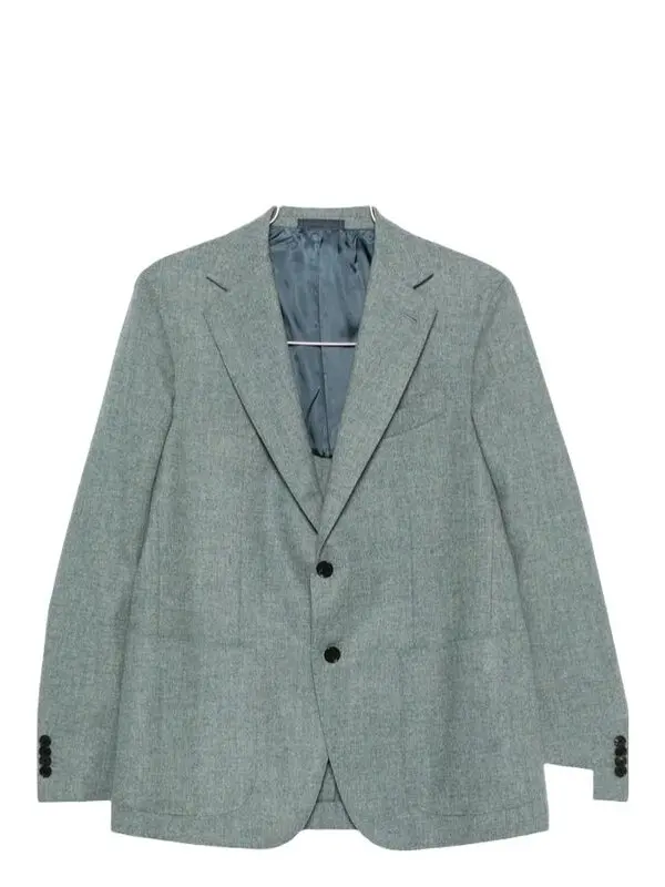Caruso Long-sleeved Suit Jacket - Gray
