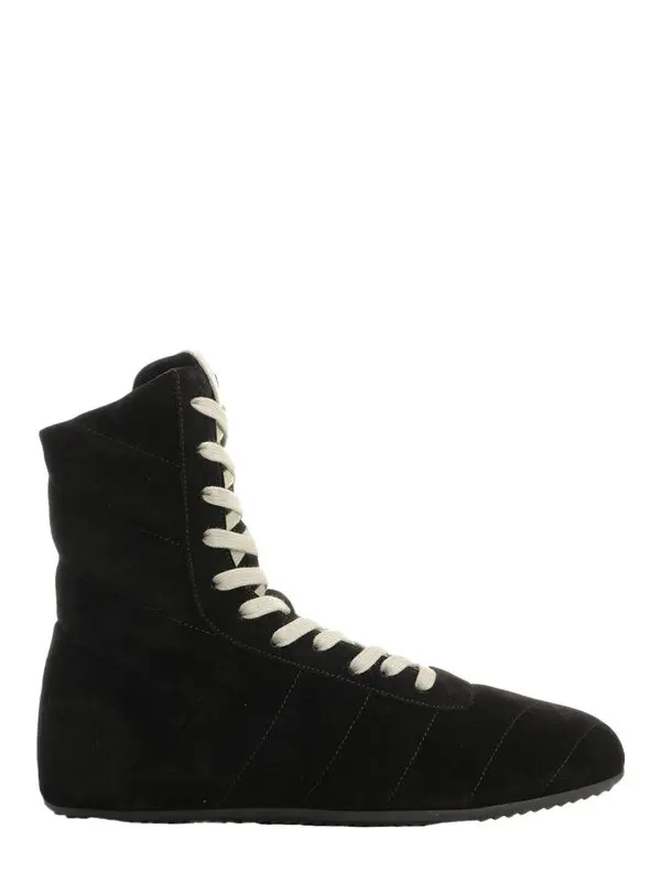 Rick Owens Quilted Chevron High-top Sneakers - Black