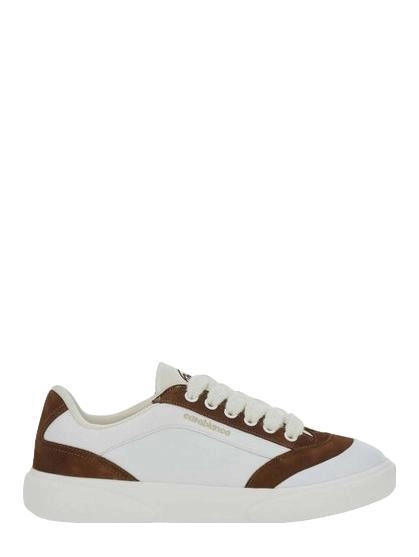 Casablanca Del Mar Logo Low-top Sneakers - White/brown