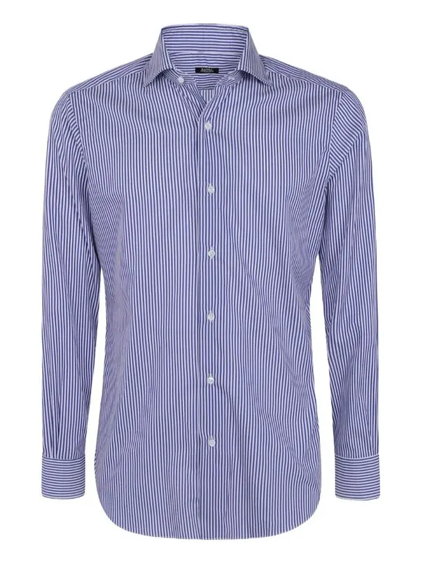 BARBA NAPOLI Long-sleeved Shirt - Light Blue