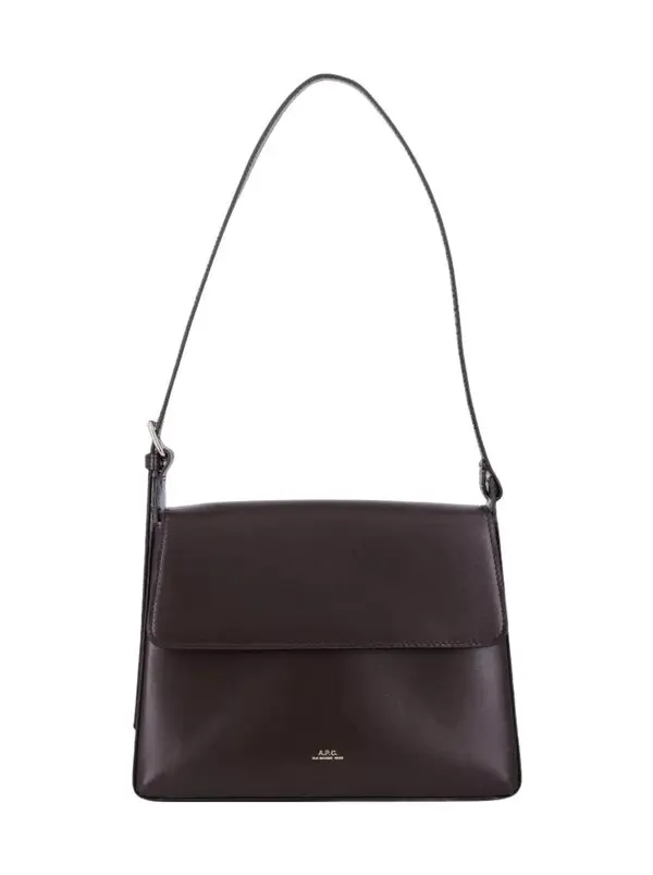 A.p.c. Flap Shoulder Bag - Brown