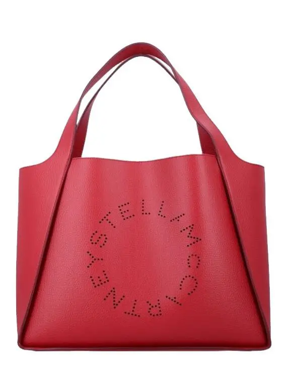 Stella McCartney Logo Cut-out Tote Bag - Red