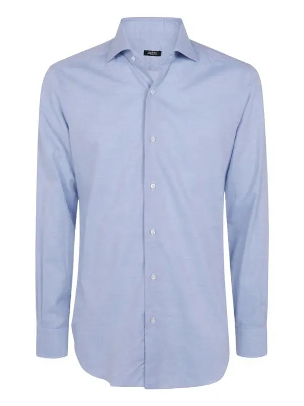BARBA NAPOLI Long-sleeved Shirt - Light Blue