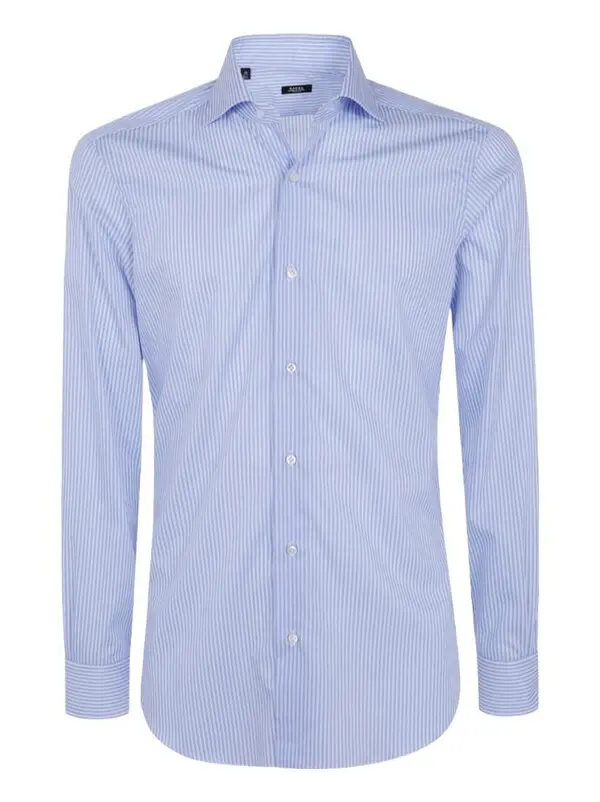BARBA NAPOLI Long-sleeved Shirt - Blue