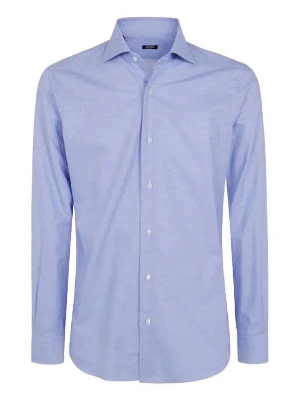 BARBA NAPOLI Long-sleeved Shirt - Light Blue