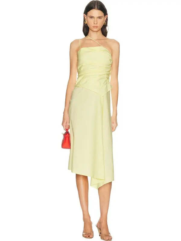 A.L.C. Peyton Midi Dress - Light Canary