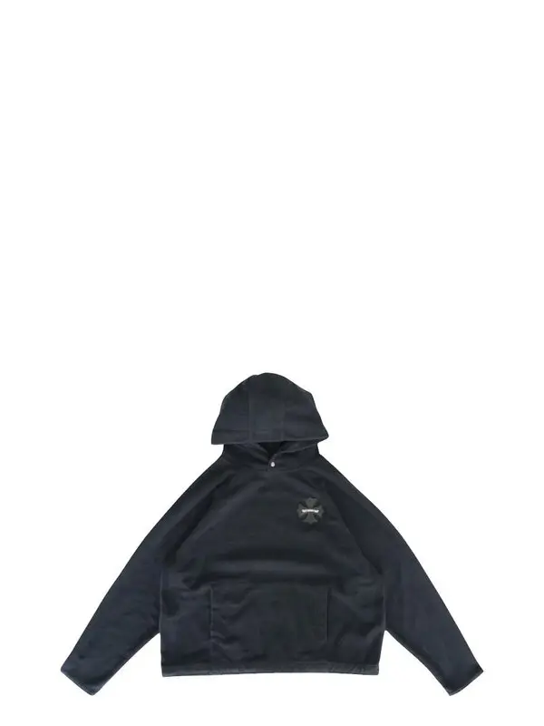 Chrome Hearts Cross Patch Fleece Hoodie - Black