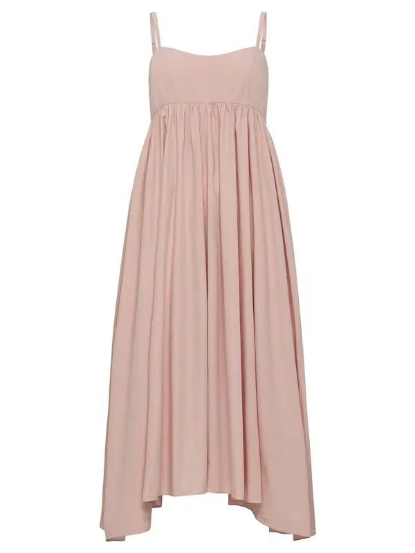 Azeeza Rachel Poplin Empire Midi Dress - Pink