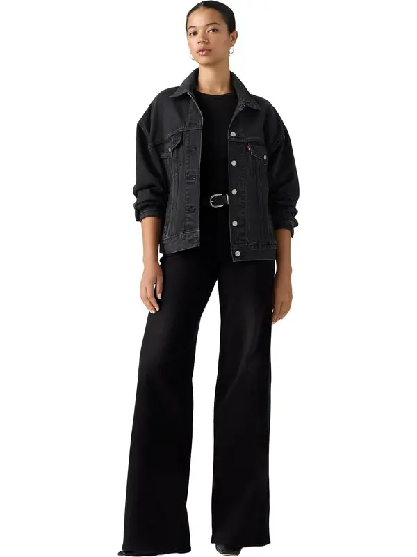 LEVI'S 728 High-rise Wide-leg Jeans - Worn Midnight