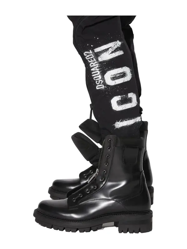 Dsquared2 Combat Boots - Black