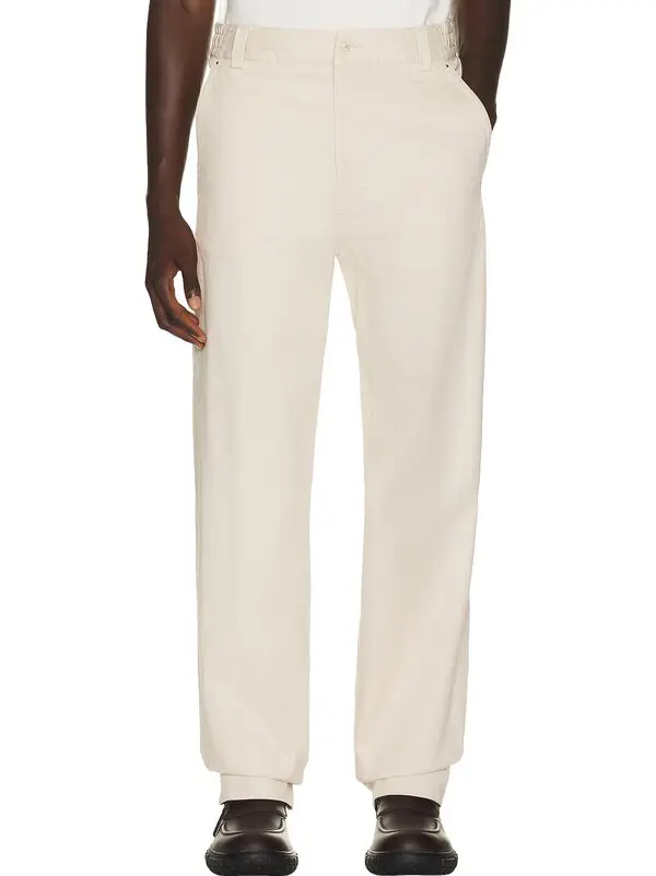 Moncler Cotton Elastane Trousers - Tan