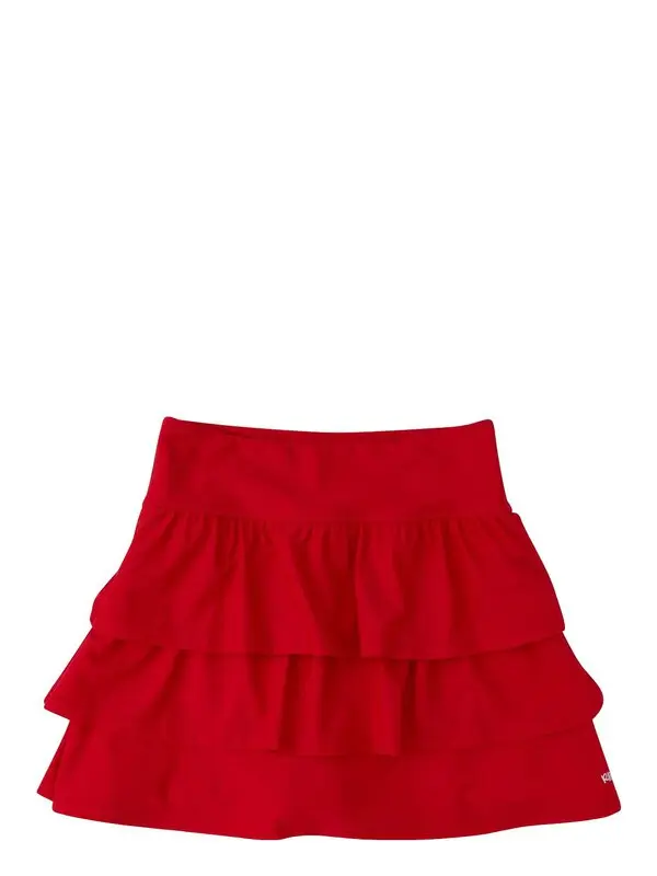 RUFFLEBUTTS Upf 50+ Active Skort With Ruffle Detail - Red