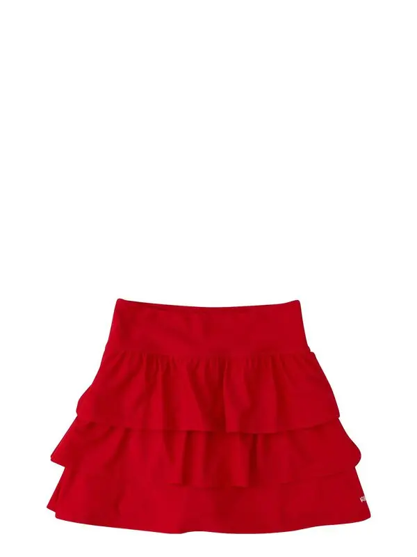 RUFFLEBUTTS Upf 50+ Active Skort With Ruffle Detail - Red