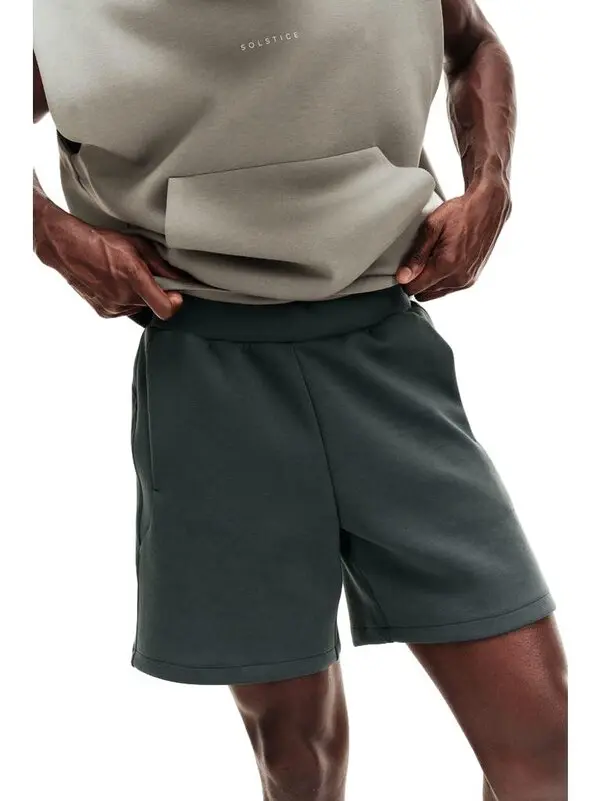 H&M Sports Scuba Knit Shorts With Drymove™ Technology - Pine Green