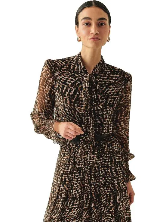 EXQUISE Kara Chiffon Blouse - Multi Color