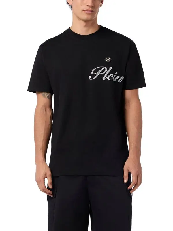 Philipp Plein Round Neck T-shirt Signature - Black