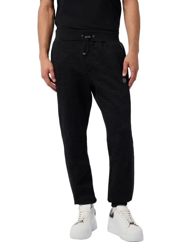 Philipp Plein Composed Jogger Pants Monogram Monogram - Black