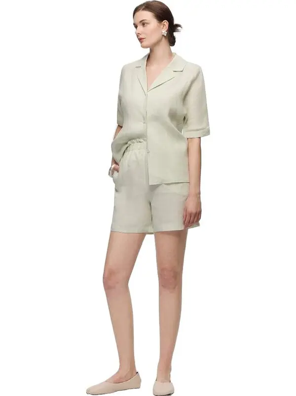 JUANA Hemp Pull-on Shorts - Light Mint