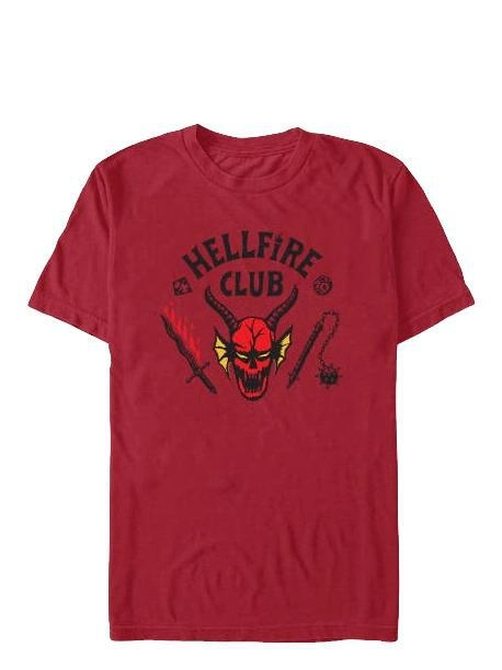 STRANGER THINGS Netflix Welcome To The Hellfire Club Graphic T-shirt - Cardinal