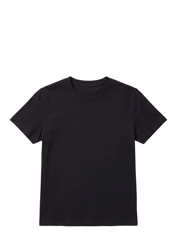 BRODIE CASHMERE Weekend Boxy Tee - Black