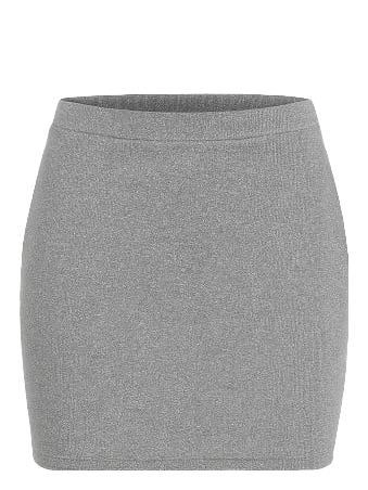 CONQUISTA Metallic Lurex Mini Skirt - Grey