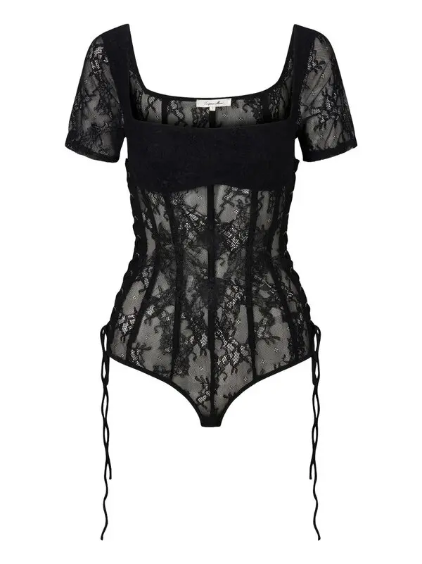 EMPRESS MIMI Lilith Lace Bodysuit - Black