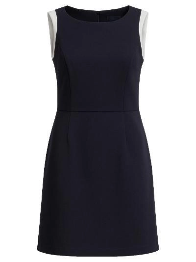 CONQUISTA A-line Contrast Detail Dress - Black
